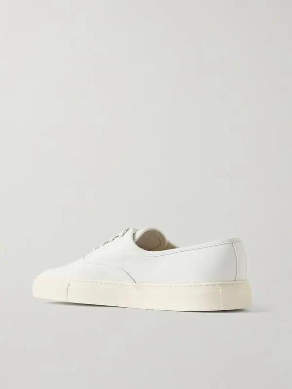 COMMON PROJECTS Deck Full-grained Leather Sneakers - White