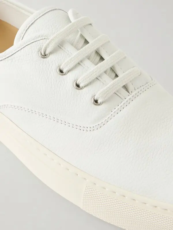 COMMON PROJECTS Deck Full-grained Leather Sneakers - White