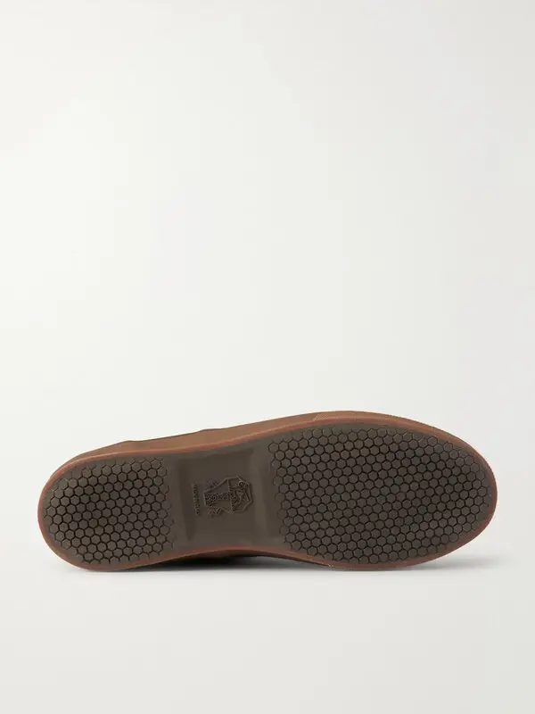 Brunello Cucinelli Suede Lace-up Sneakers - Gray