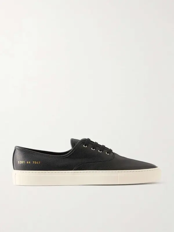 COMMON PROJECTS Deck Full-grained Leather Sneakers