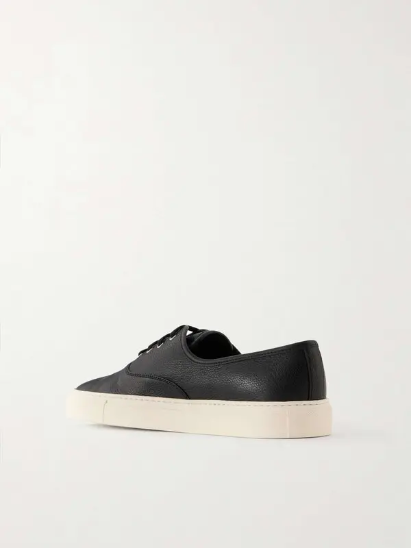COMMON PROJECTS Deck Full-grained Leather Sneakers
