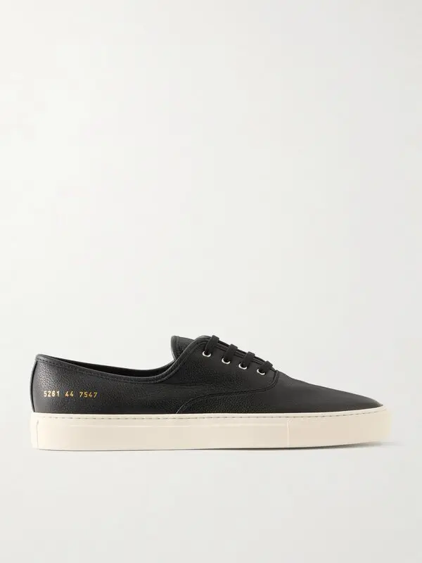 COMMON PROJECTS Deck Full-grained Leather Sneakers