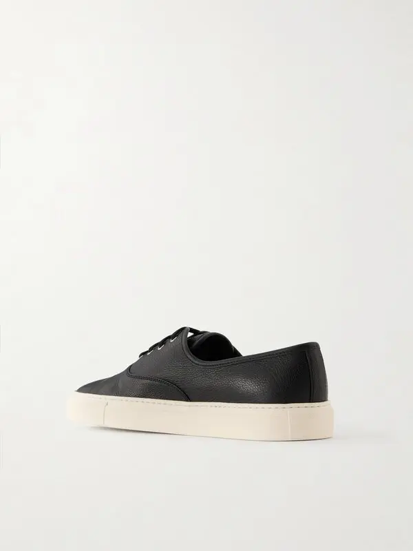 COMMON PROJECTS Deck Full-grained Leather Sneakers