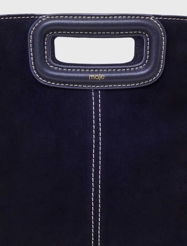 Maje Suede M Bag With Fringe Detail