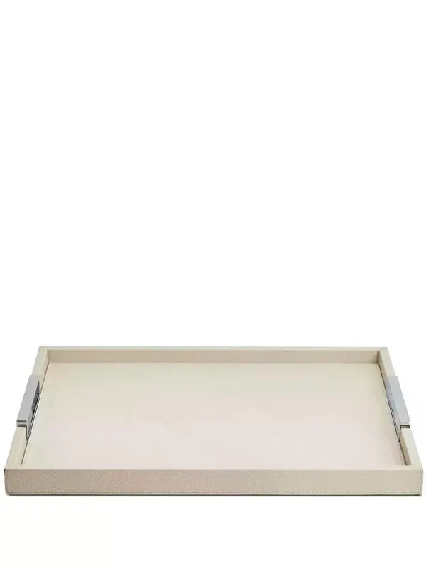 GIOBAGNARA Victor Leather Tray - Neutrals