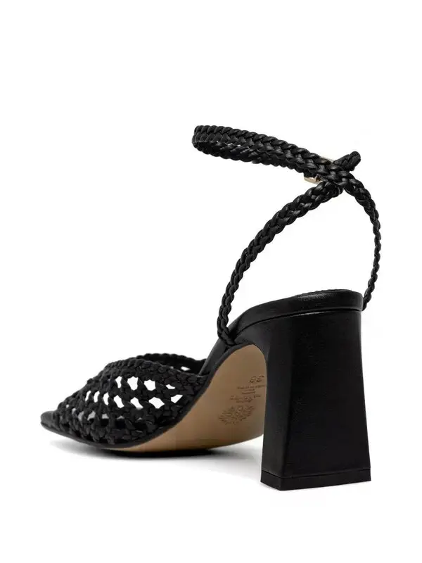 SOULIERS MARTINEZ Lea Braided Leather Sandals