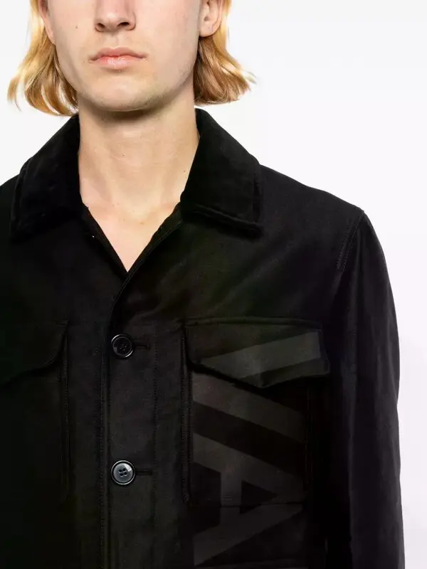 Alexander McQueen Velvet Collar Multi-pocket Coat