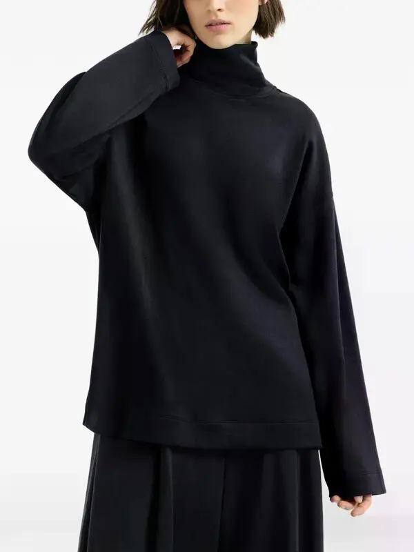 Brunello Cucinelli Cotton And Silk Interlock Turtleneck Sweater