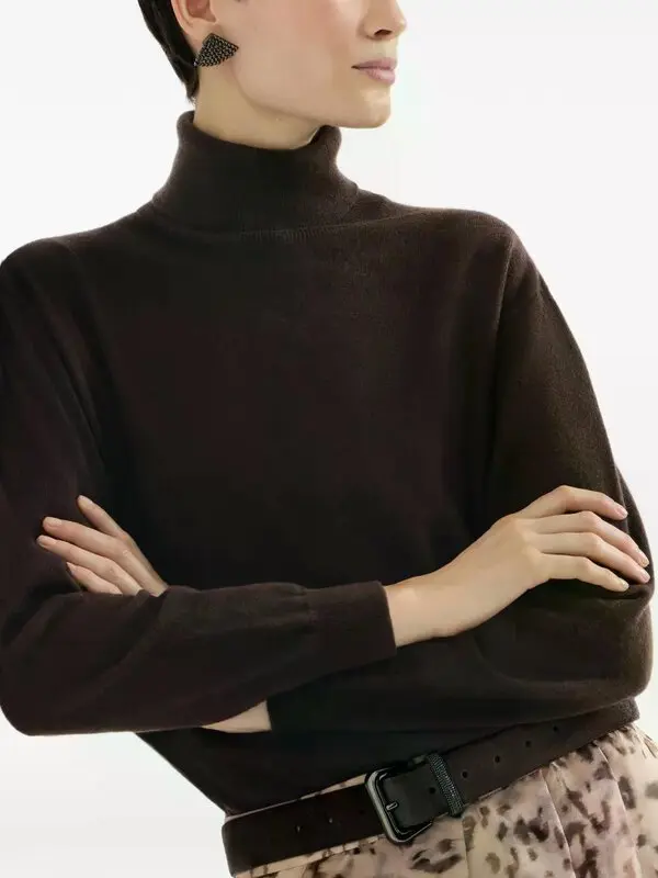 Brunello Cucinelli Cashmere Monili Turtleneck Sweater