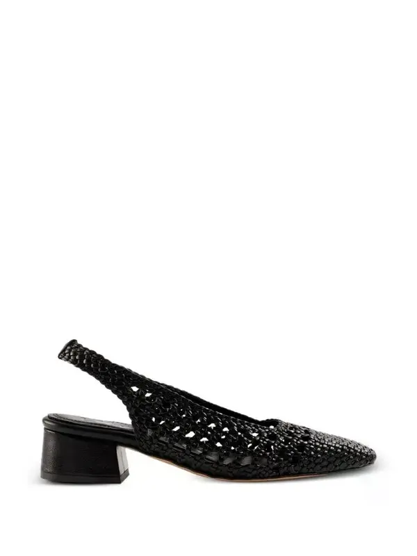 SOULIERS MARTINEZ Woven Slingback Pumps