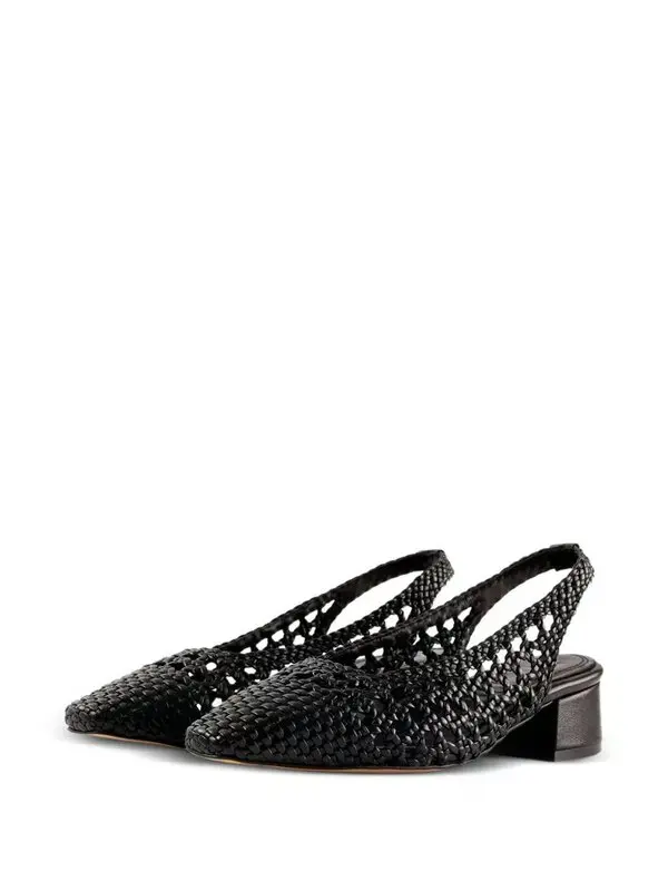 SOULIERS MARTINEZ Woven Slingback Pumps