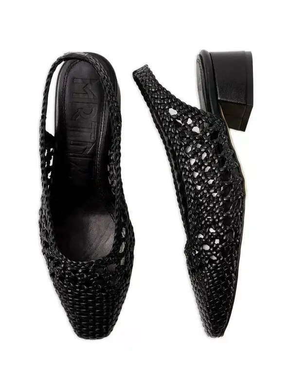 SOULIERS MARTINEZ Woven Slingback Pumps
