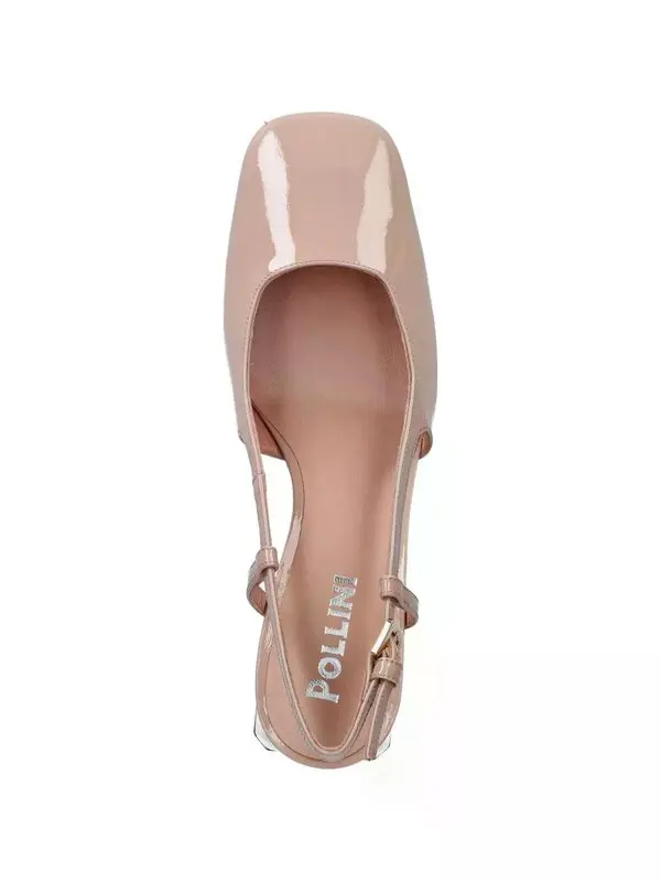 POLLINI Patent Leather Slingback Pumps