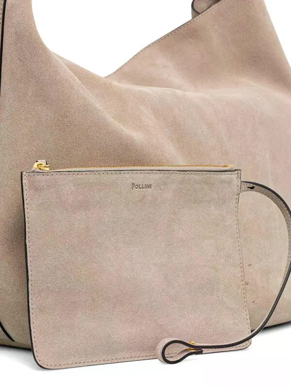POLLINI Suede Detachable-pouch Tote Bag