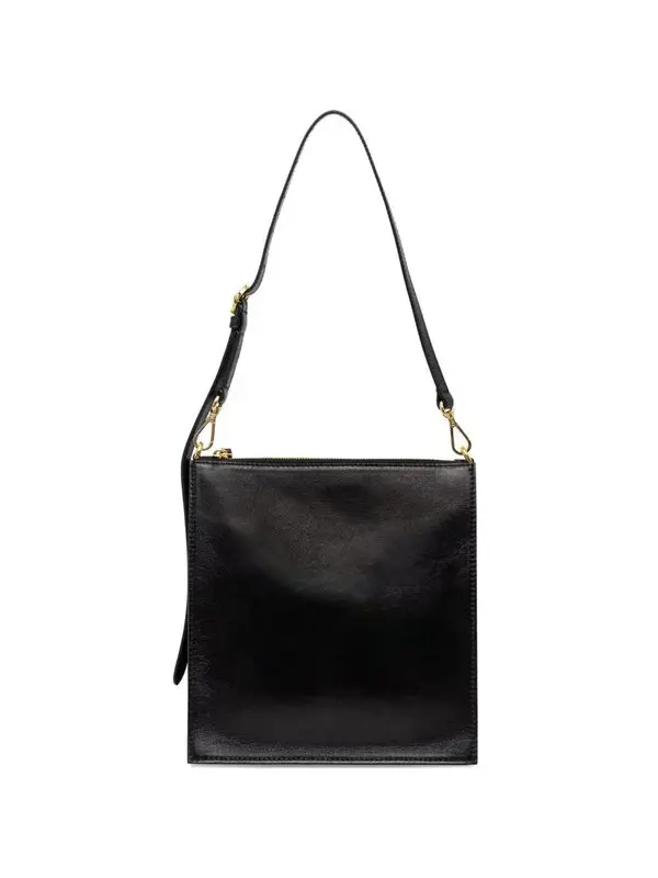 POLLINI Logo-debossed Leather Shoulder Bag