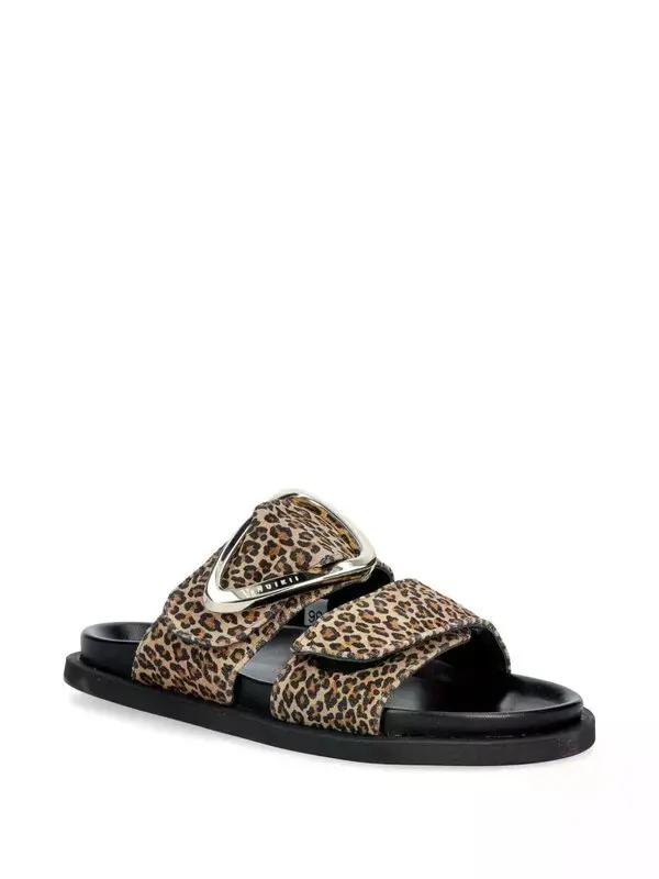 Inuikii Dreamer Buckle Leopard-print Sandals