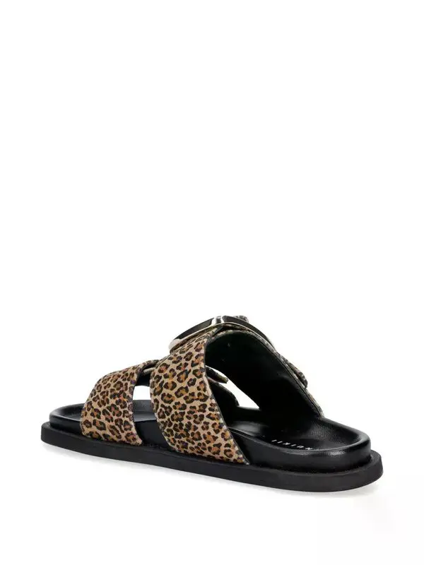Inuikii Dreamer Buckle Leopard-print Sandals