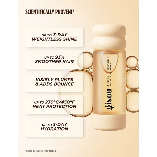 GISOU Honey Gloss Collagen Drops Hair Oil
