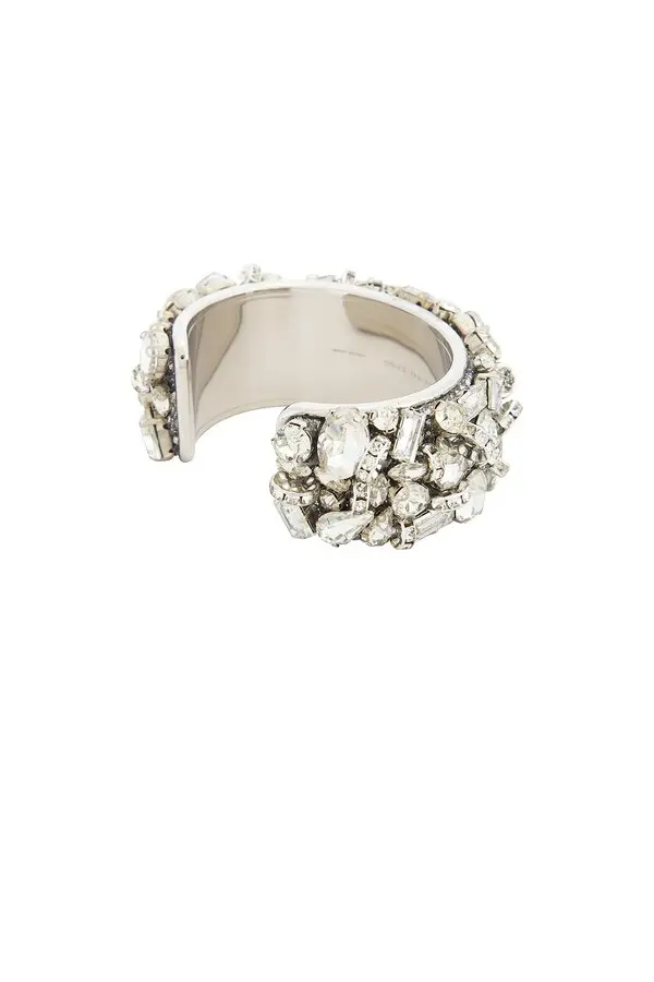 Dries Van Noten Embellished Cuff Bracelet - Silver