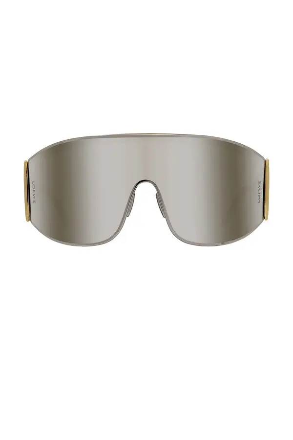 Loewe Signature Sunglasses - Shiny Palladium & Smoke Mirror