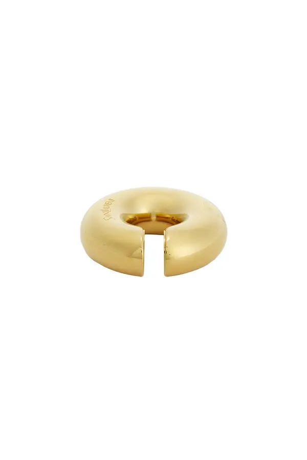 Saint Laurent Brass Earcuff With Logo Detail