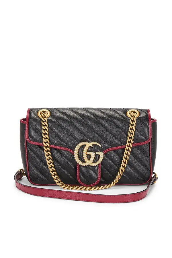 Gucci Gg Marmont Shoulder Bag - Black