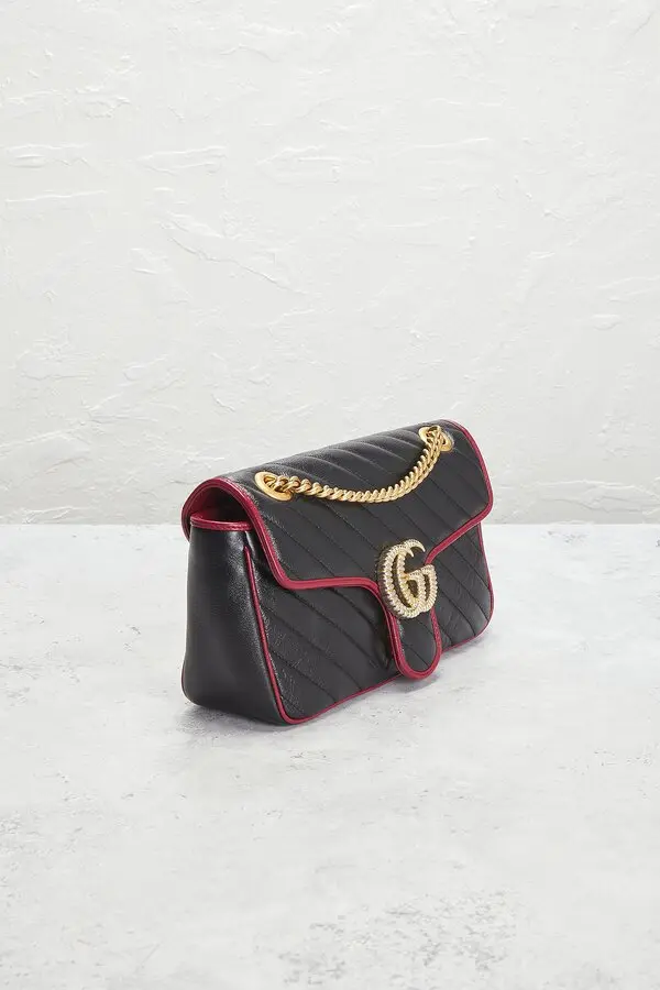 Gucci Gg Marmont Shoulder Bag - Black