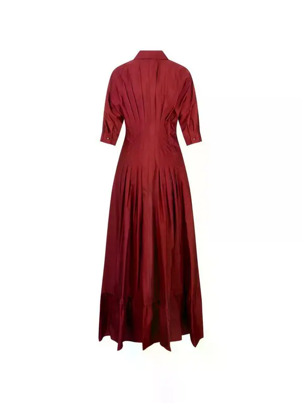Max Mara Cera Pleated Maxi Dress