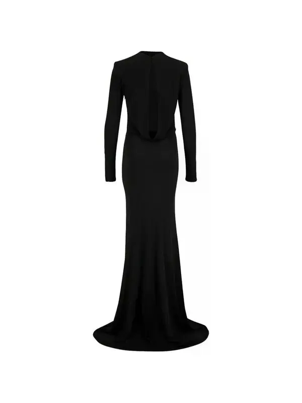 TOM FORD Open-back Crepe-jersey Maxi Dress - Black