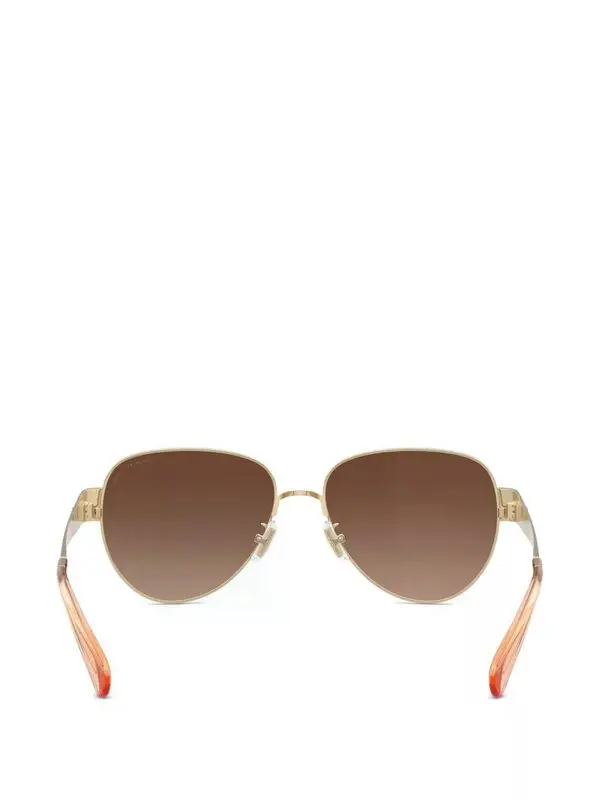 COACH Double-bridge Pilot Sunglasses