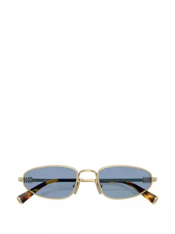 Miu Miu Geometric Frame Metal Sunglasses
