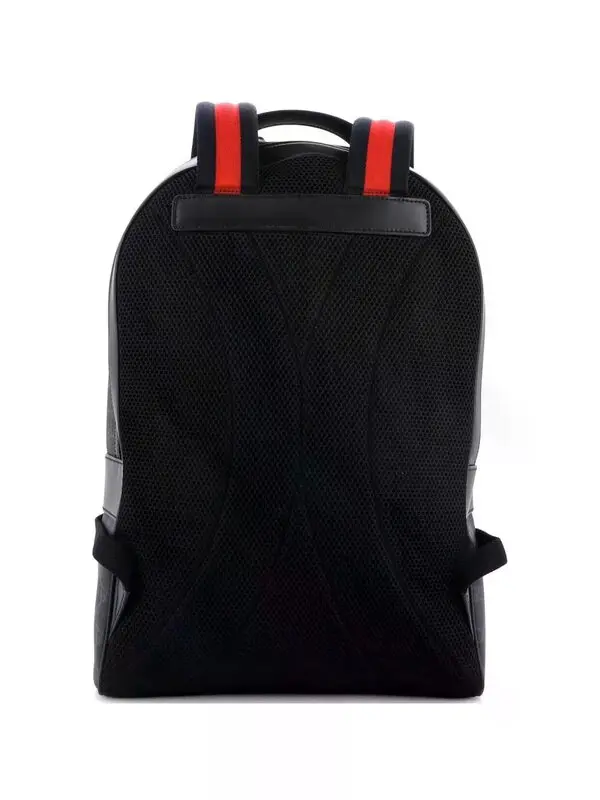 Gucci Gg Coated Canvas Backpack With Front Zip Pocket