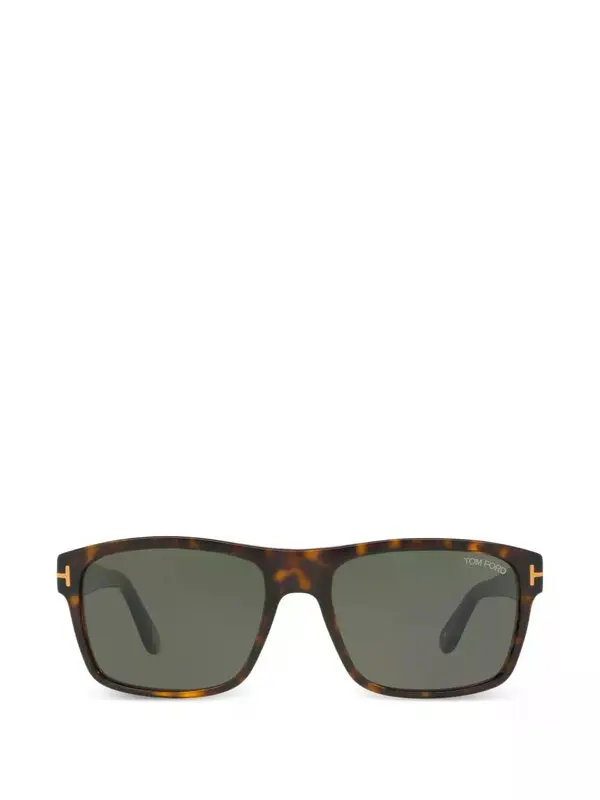 TOM FORD Tortoiseshell-effect Rectangle-frame Sunglasses