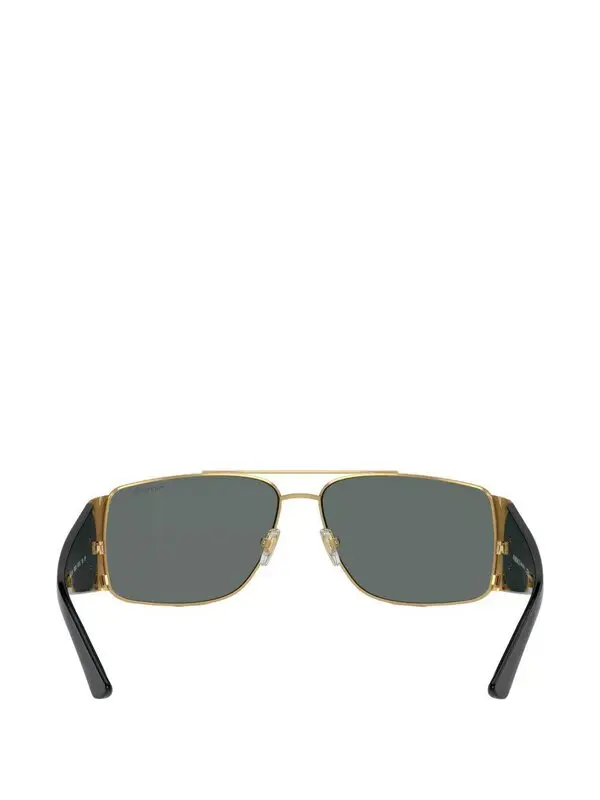 Versace Rectangle-frame Polarized Sunglasses