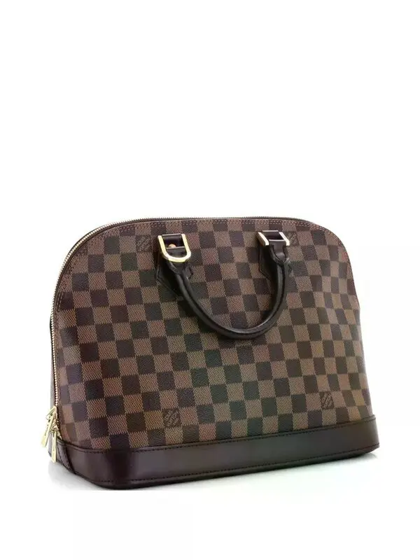 LOUIS VUITTON Vintage Alma Handbag Damier Pm Satchel - Brown