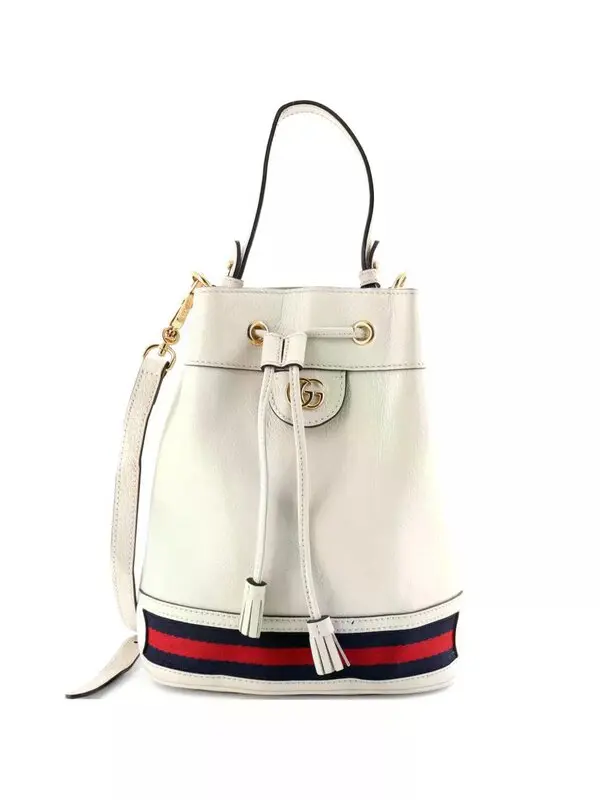 Gucci Ophidia Leather Small Bucket Bag - Neutrals