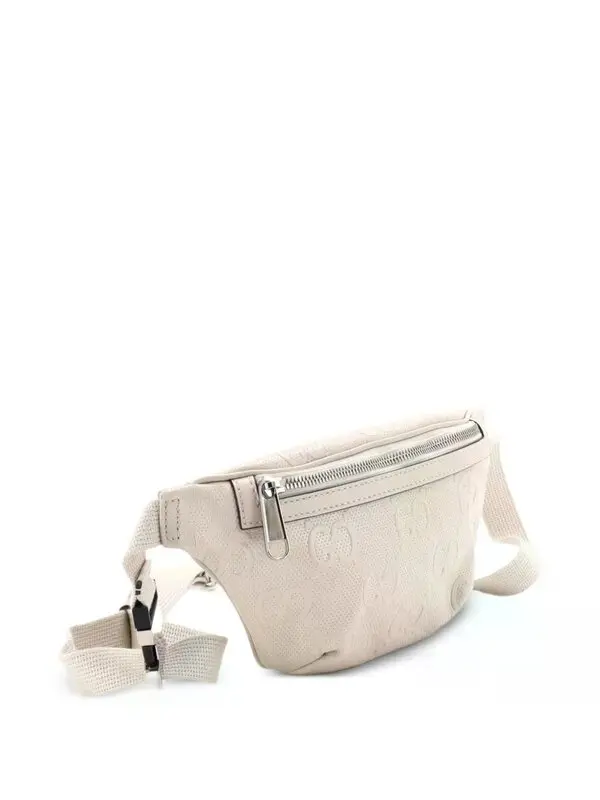 Gucci Gg Embossed Perforated Leather Small Belt Bag