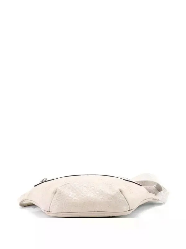 Gucci Gg Embossed Perforated Leather Small Belt Bag