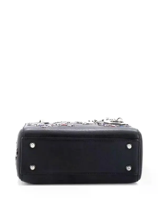 Dior Lady Embellished Leather Mini Crossbody Bag