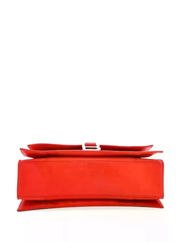 Balenciaga Crush Chain Flap Leather Small Crossbody Bag - Red