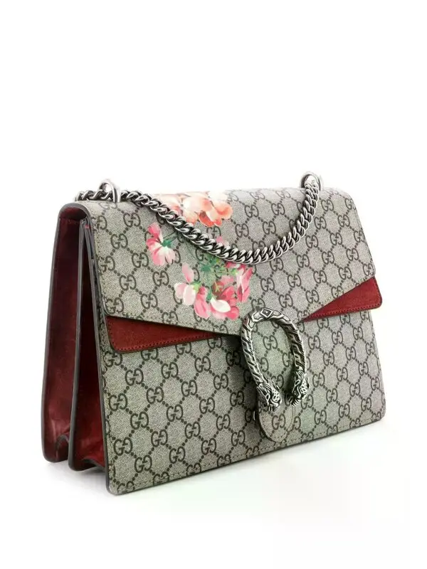 Gucci Dionysus Blooms Print Gg Coated Canvas Medium Shoulder Bag - Brown
