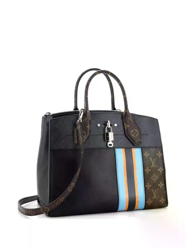 LOUIS VUITTON City Steamer Mm Satchel In Monogram Canvas And Leather