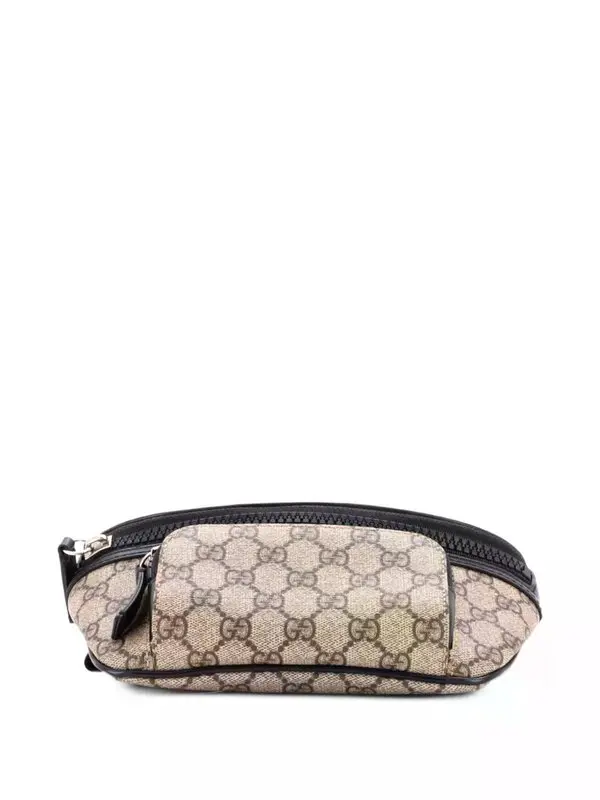 Gucci Gg Coated Canvas Medium Belt Bag - Black