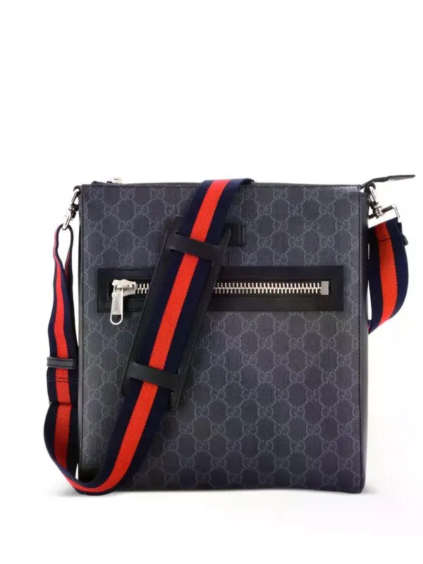 Gucci Gg Coated Canvas Messenger Bag