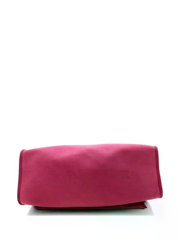 Hermès Herbag Zip Leather And Toile 39 Satchel