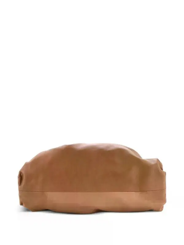 Bottega Veneta The Pouch Leather Teen Clutch Bag - Brown