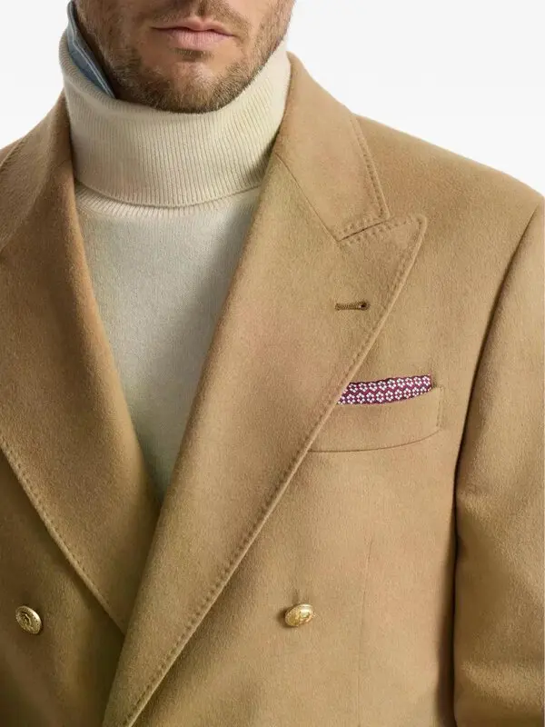 Brunello Cucinelli Silk Geometric-pattern Pocket Square