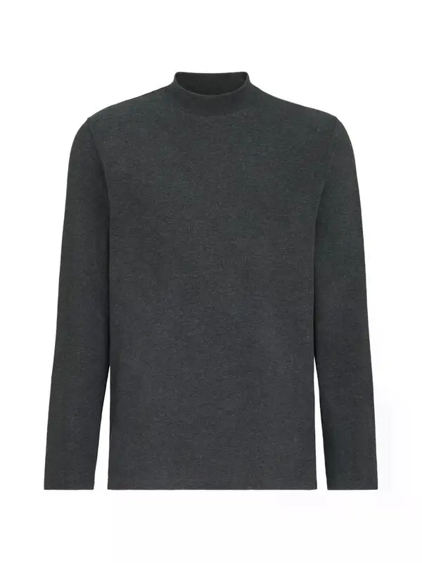 Brunello Cucinelli Long-sleeve Mock-neck T-shirt