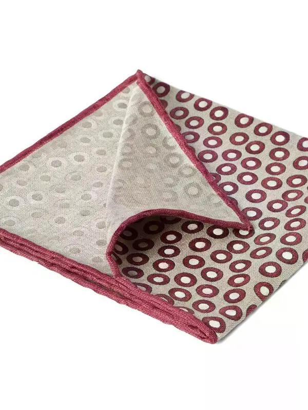 Brunello Cucinelli Spotted-pattern Silk Pocket Square