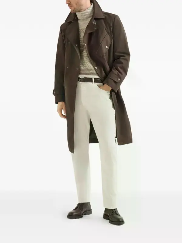 Brunello Cucinelli Jacquard-knit Roll-neck Sweater